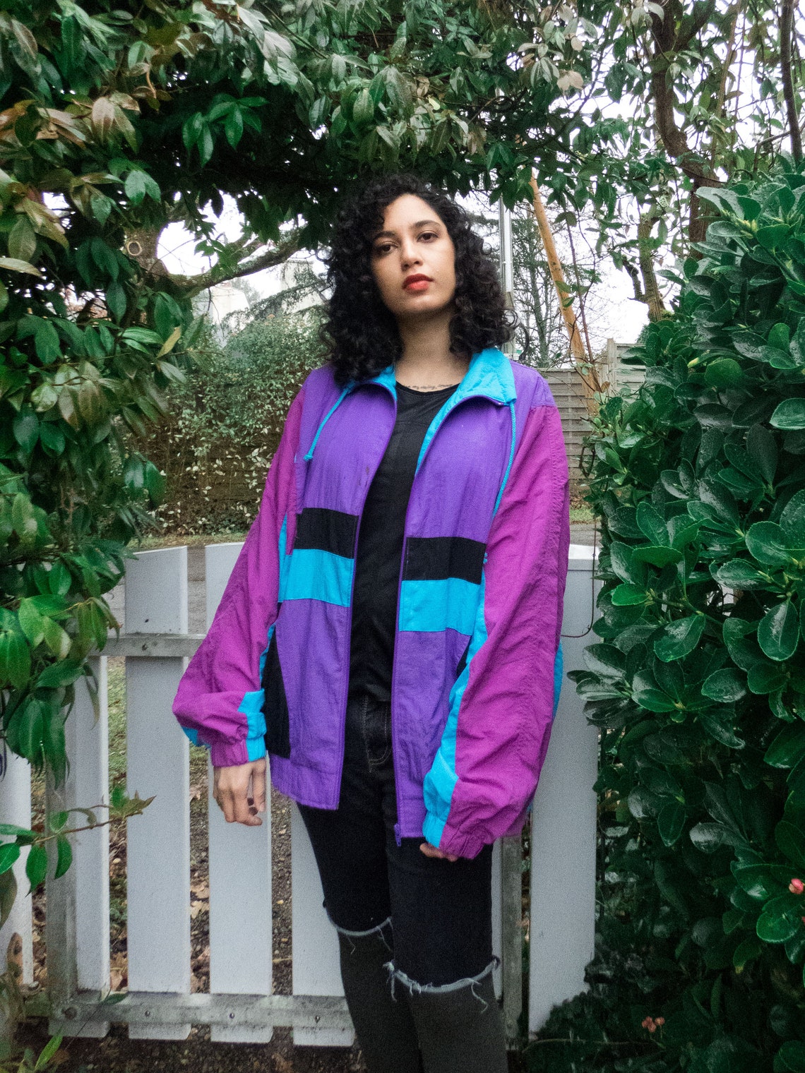 Vintage 80s-90s Colourful Sports/ Track Jacket Vintage Sports Jacket ...