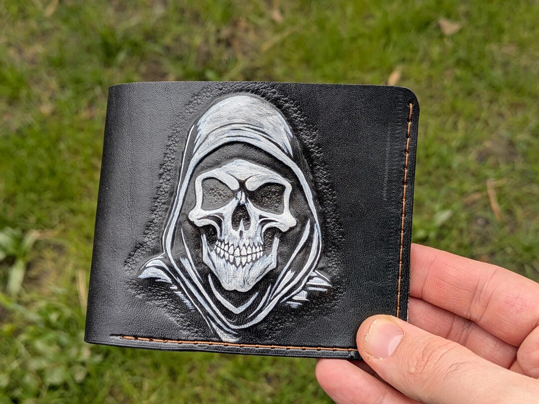 Skull Wallet, Skeleton, Ghostface, Scream, Skull, Bone, Jaw, 3D Leather ...