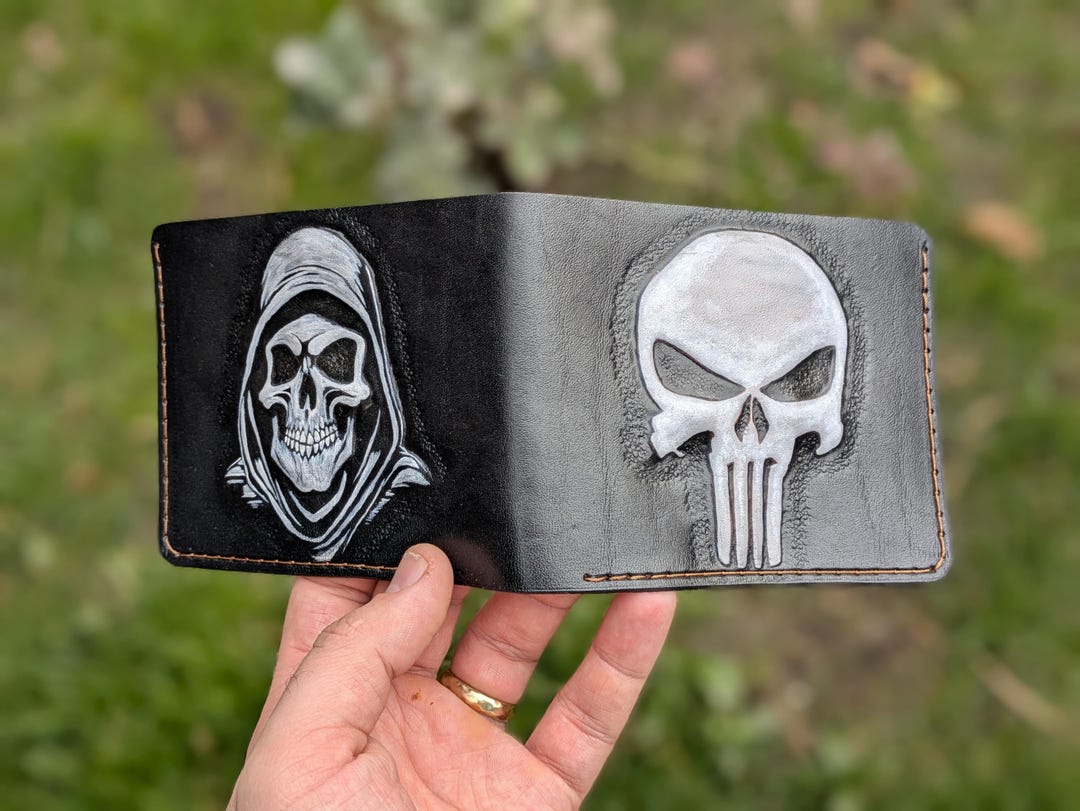 Skull Wallet, Skeleton, Ghostface, Scream, Skull, Bone, Jaw, Leather ...