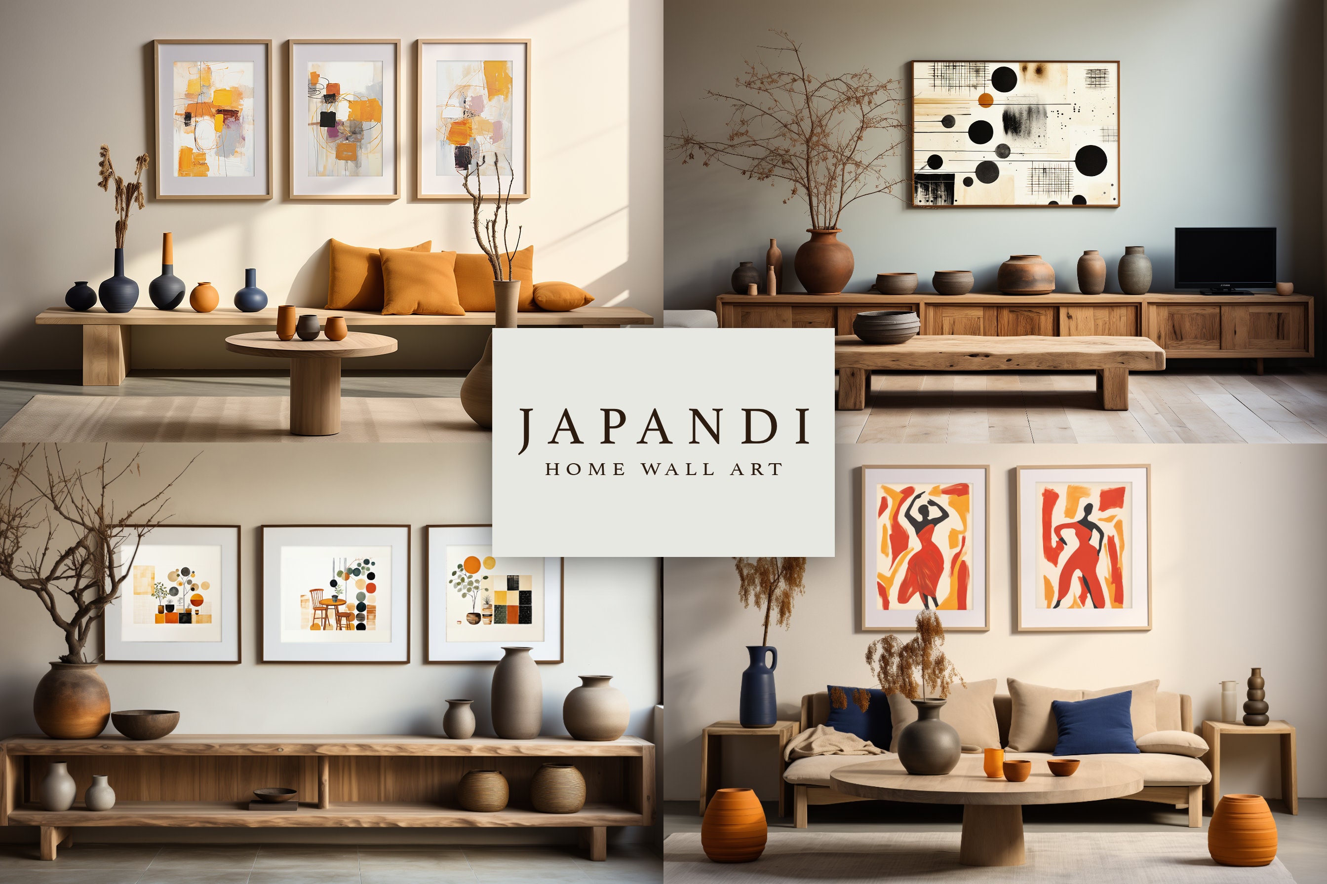 200 Japandi Home Wall Art Bundle, HQ, Printable, Abstract, Minimalist, Wabi Sabi,decor, Art ...