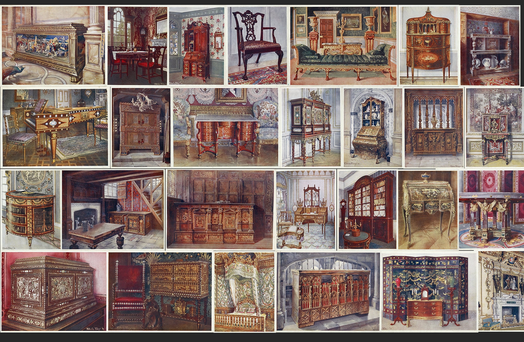 90 Decorative Furniture HQ Printable Painitngs by Edwin Foley French ...