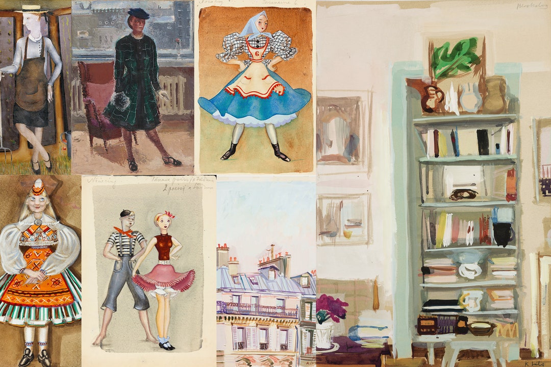 19 Karin Luts HQ Printable Rare Paintings Pastel Abstract Wall Art ...