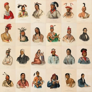 History of the Indian Tribes of North America 100+ HQ Printable Posters ...