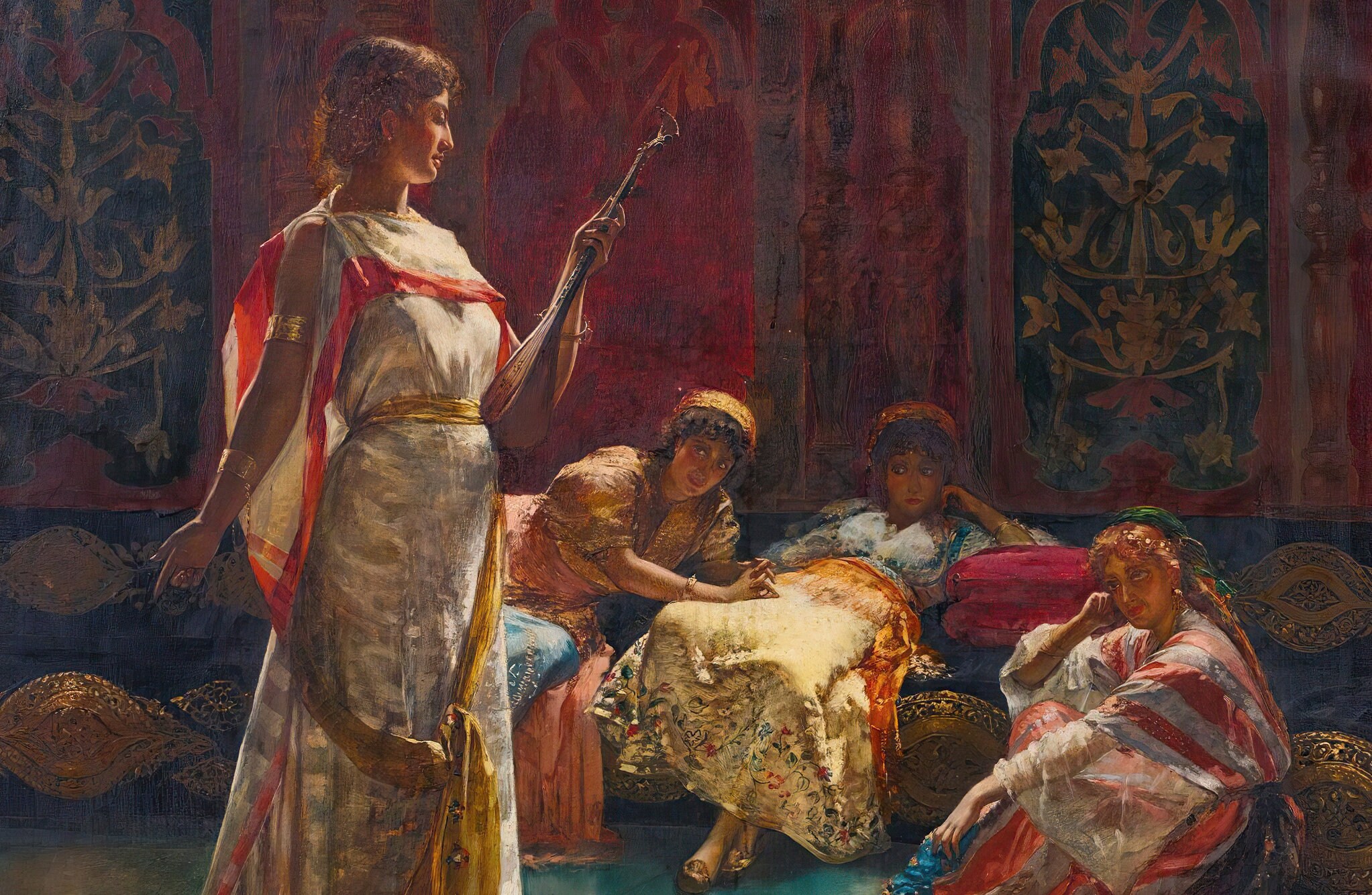 Édouard Frédéric Wilhelm Richter HQ Printable Oil Paintings Harem ...