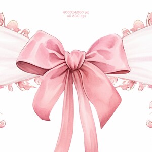 12 Pink Ornate Clipart, Coquette, Watercolors Labels, Soft Pastel Pink ...