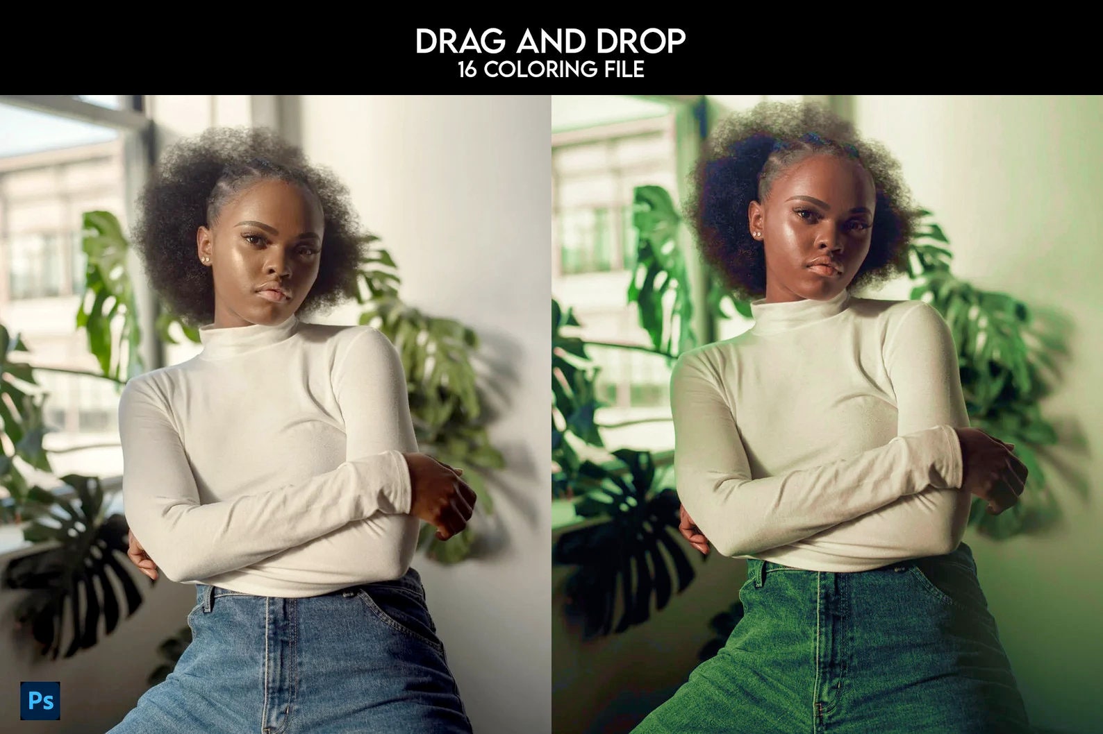 16 PSD Coloring Files, Preset, Photoshop Overlay, Aesthetic Preset ...