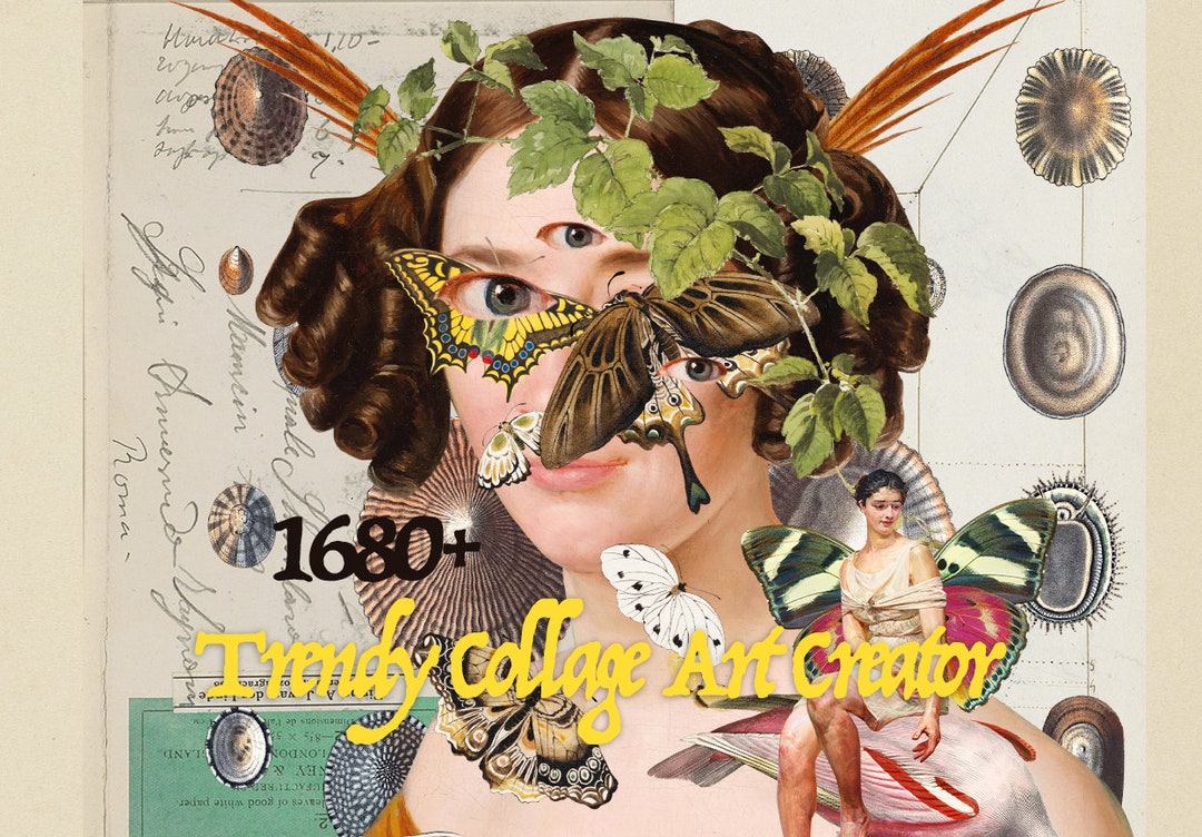 1680+ Trendy Collage Art Creator Vintage Printable Graphic Design ...