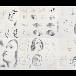 Julien's Studies of Heads HQ Printable Sketch Illustration Portrait ...