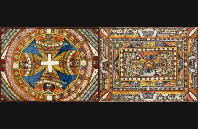 40 Adolf Wölfli HQ Printable Abstract Paintings Modern Wall Art Retro ...