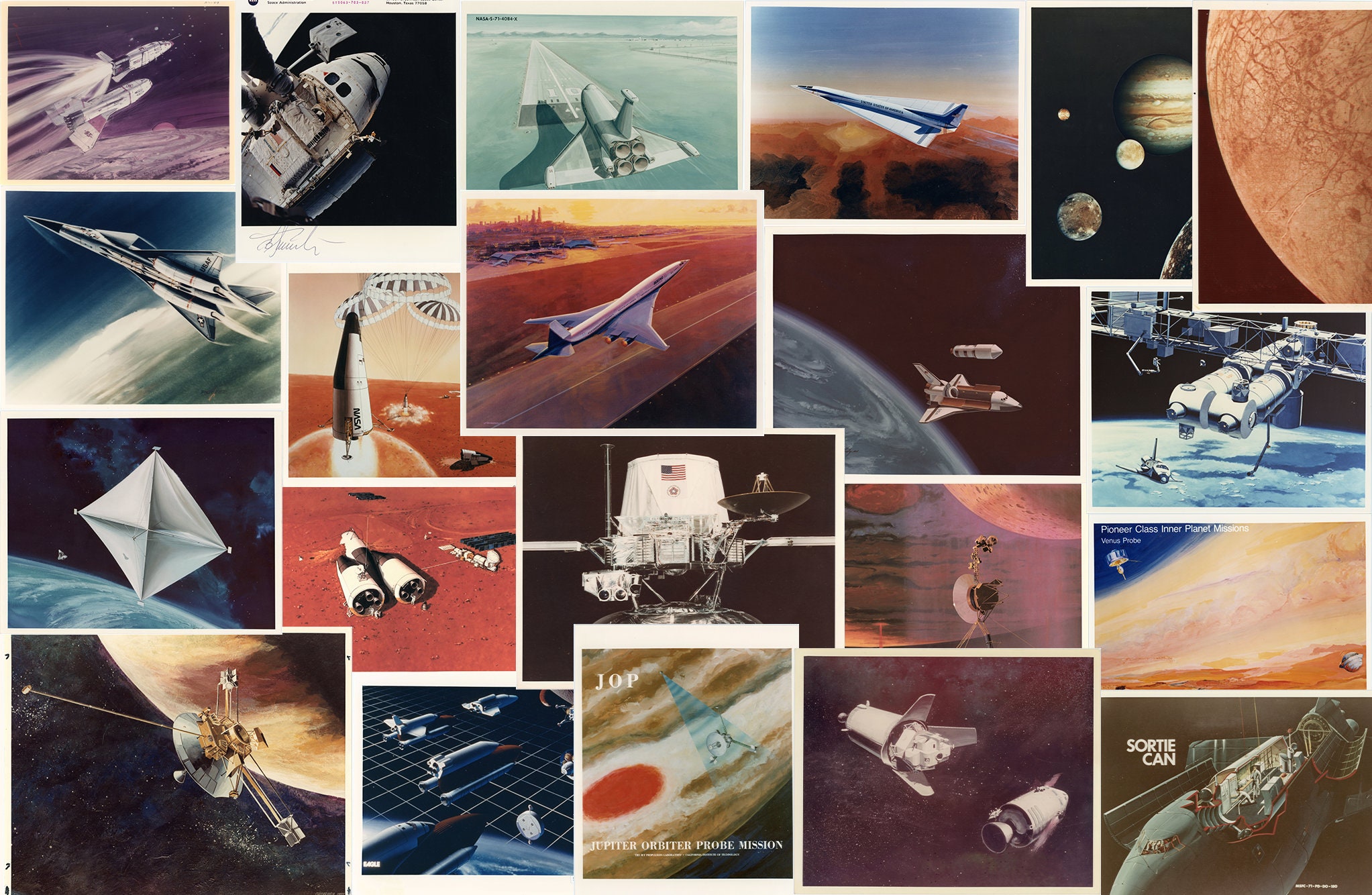 105 Vintage NASA Posters High Quality Printable Digital Apollo Scifi ...