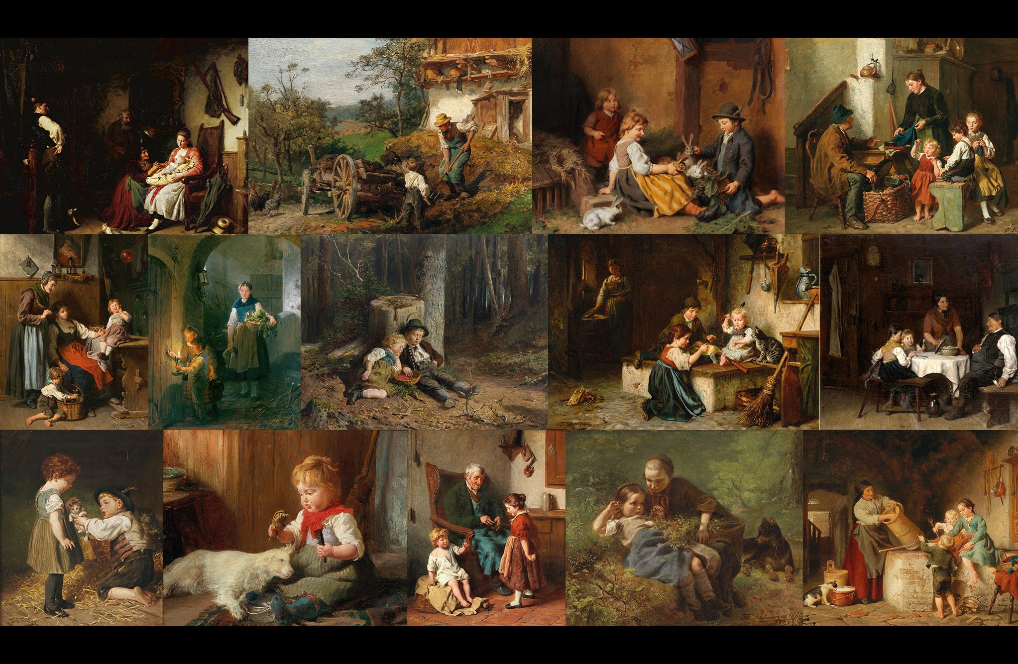 30 Felix Schlesinger Rare HQ Printable Paintings Vintage Wall Art ...