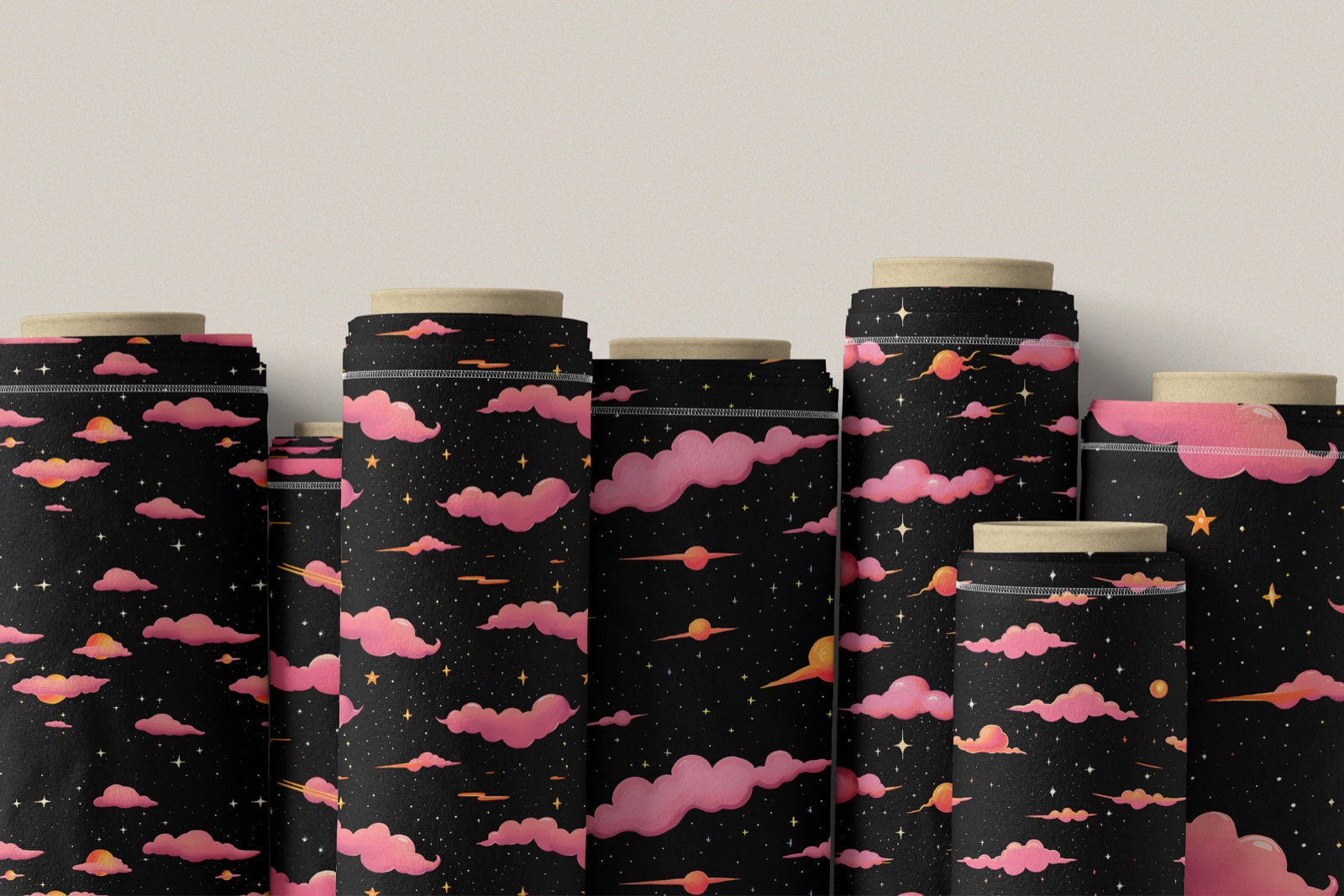 Pink Symphony 10 Seamless Patterns, HQ Printable Fabric Design ...