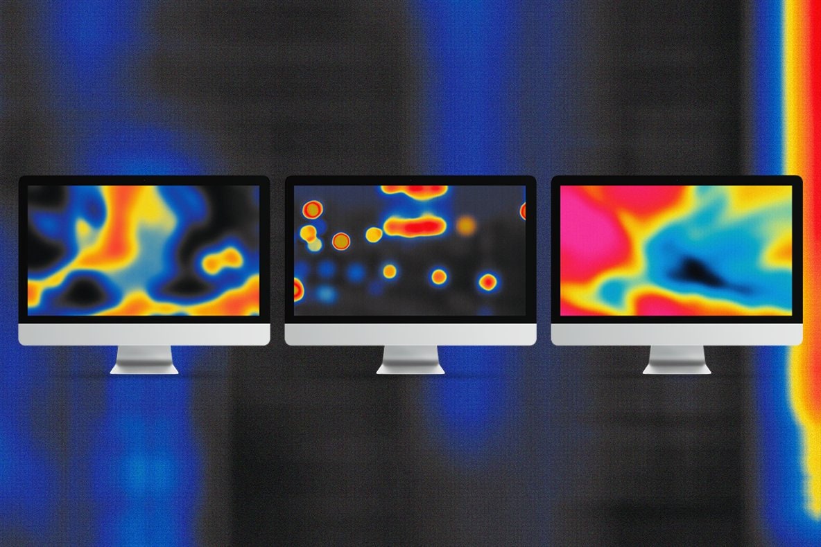 400 Thermographic Backgrounds. Iphone. Desktop. Thermography. - Etsy