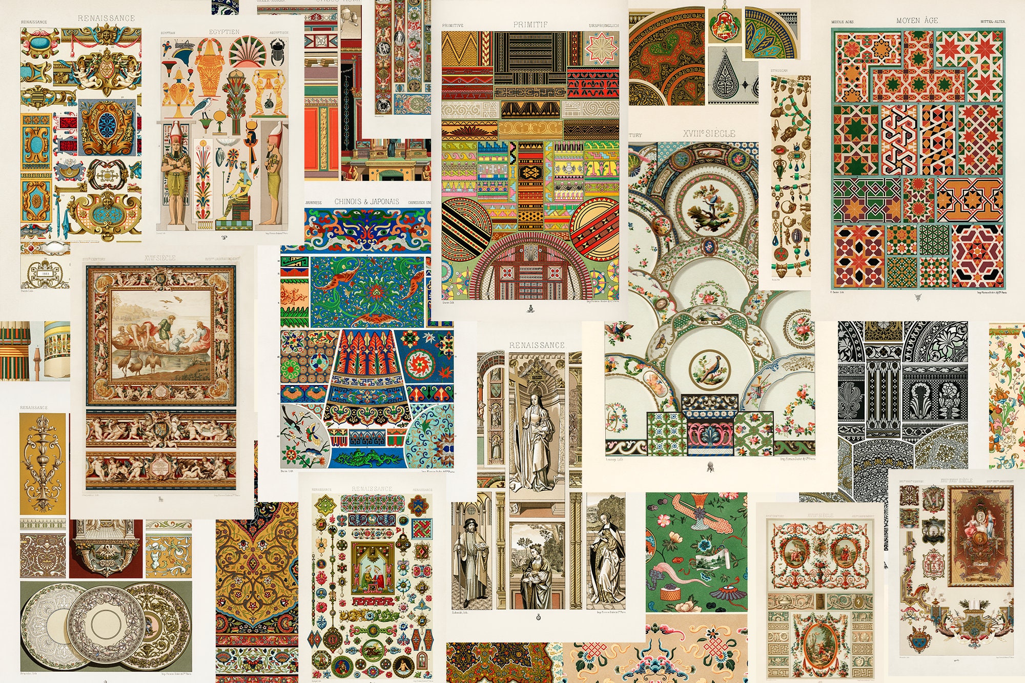 Albert Racinet HQ Pattern Illustrations, L'ornement Polychrome ...