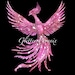 Glitter Phoenix Pink Clipart, Printable Feminine Gold Shiny ...