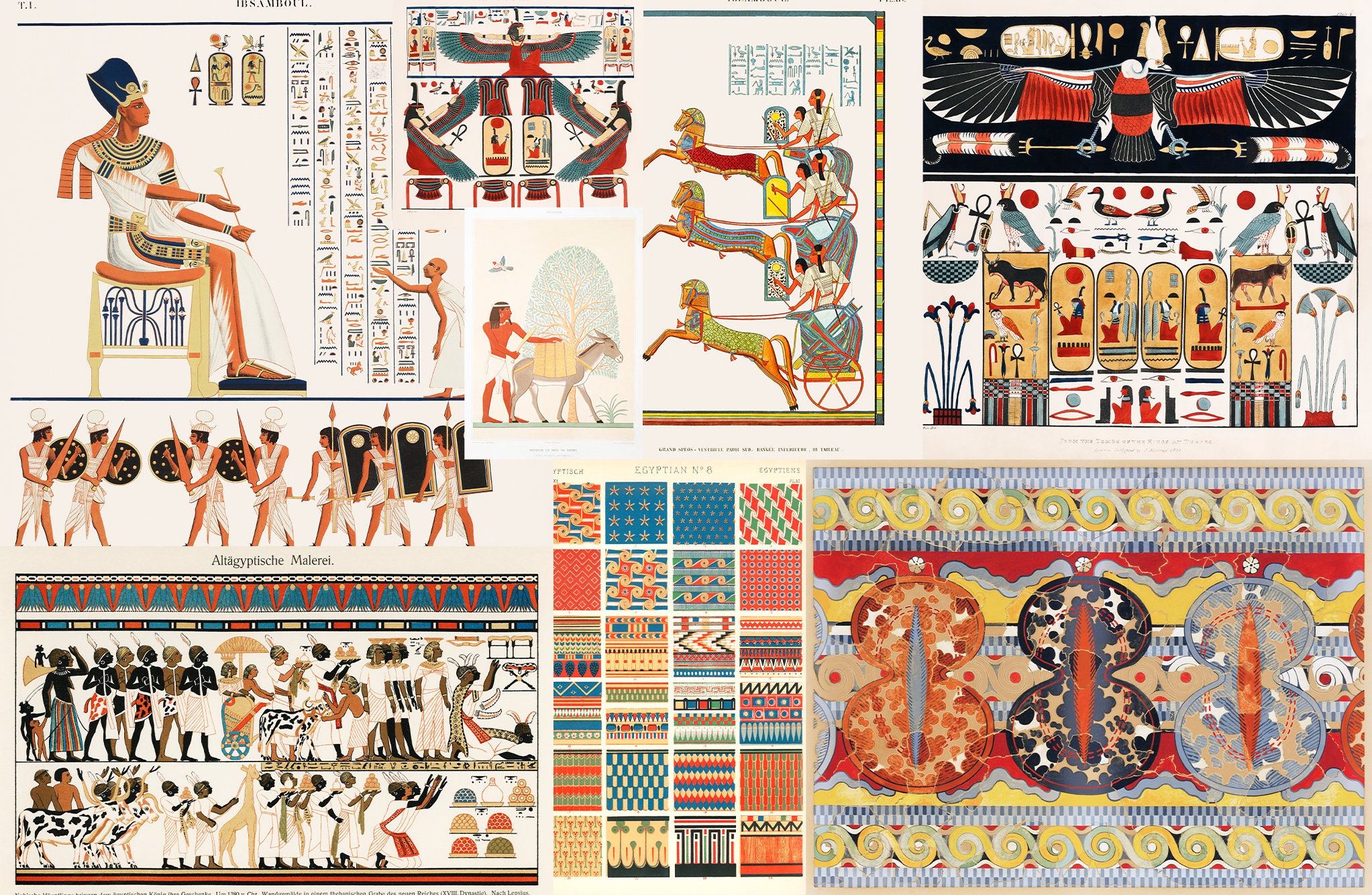 150+ Ancient Egyptian Illustrations HQ Giovanni Battista Belzoni Émile ...