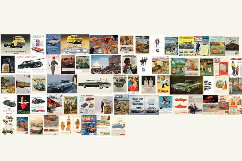 200+ Vintage American Ads Printable Retro Ephemera Posters ...