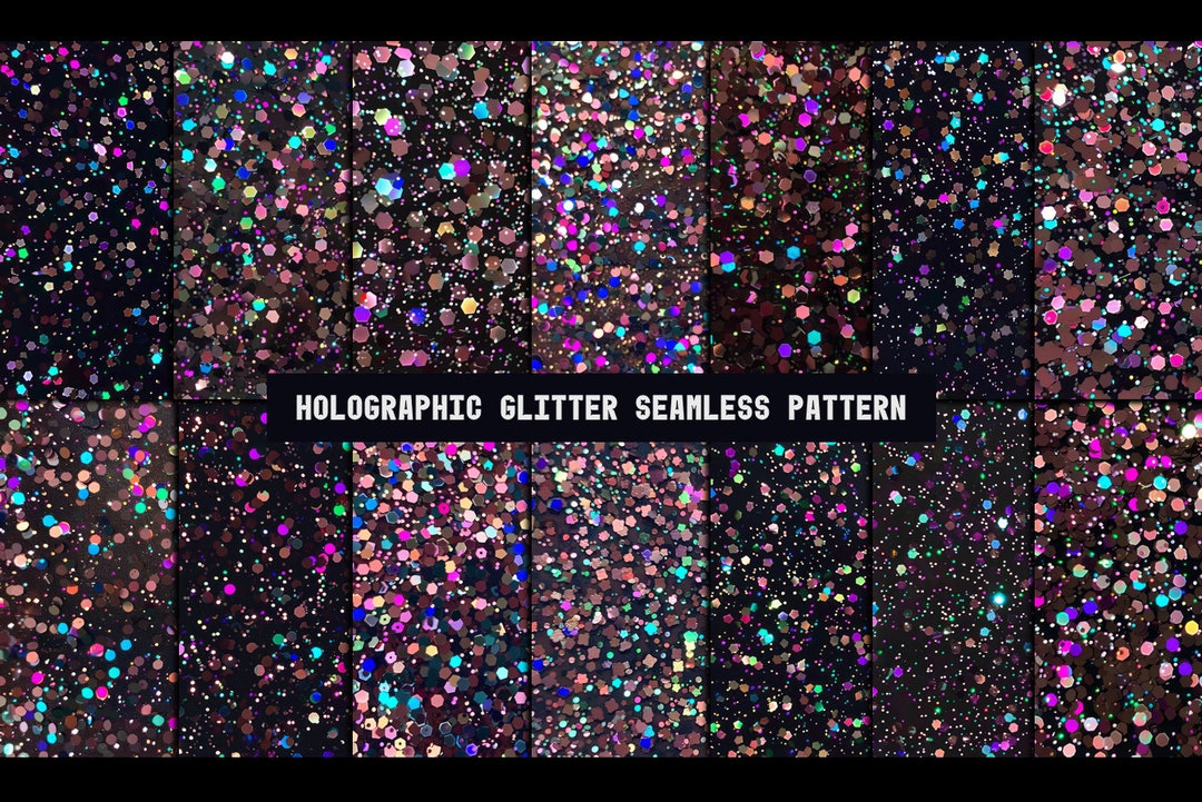 30+ Holographic Glitter Seamless Patterns, Seamless Pattern, Digital ...