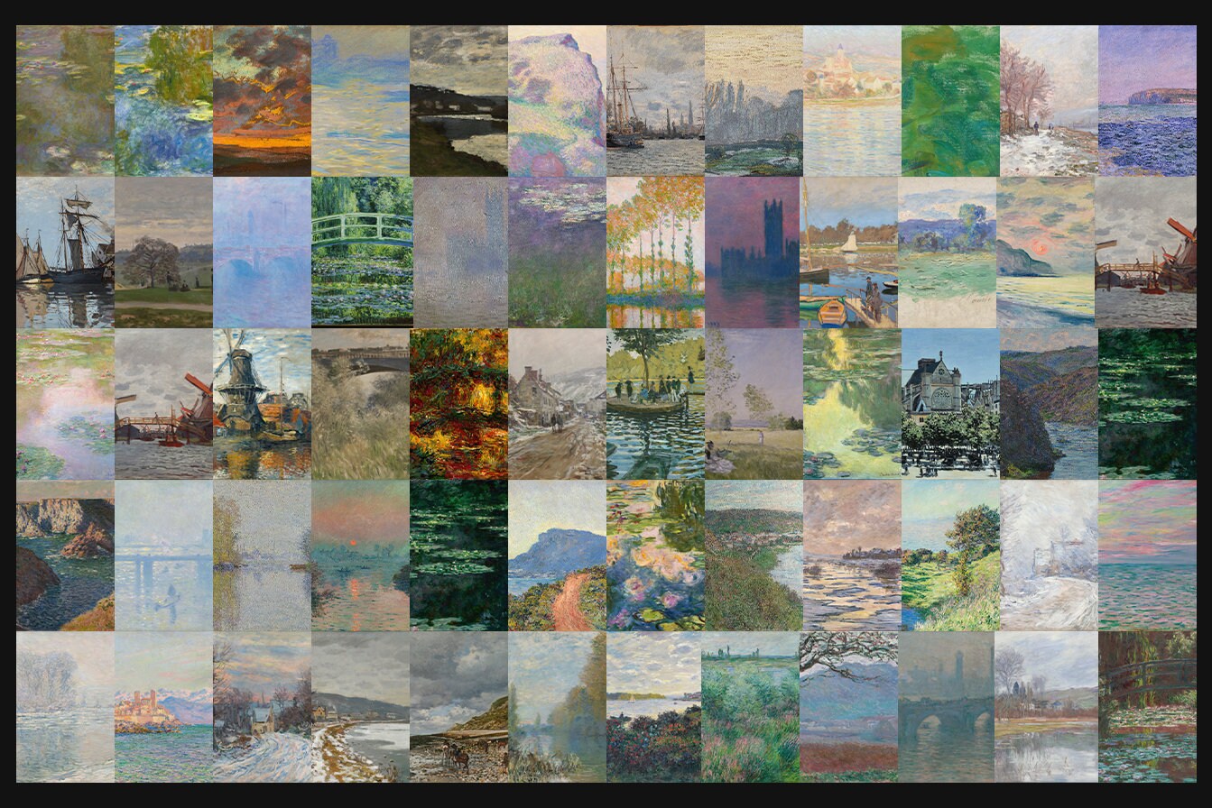 260 Claude Monet Mega Bundle Paintings, HQ Printable, Eclectic Gallery ...