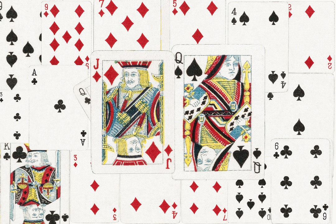 40+ Vintage Poker Cards Cliparts Vintage Illustrations PNG Collage Art ...