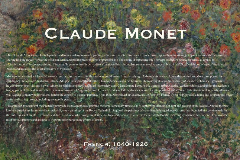 260 Claude Monet Mega Bundle Paintings, HQ Printable, Eclectic Gallery ...
