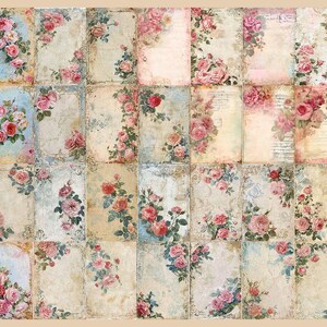 120+ Victorian Floral Paper, Vintage Floral Digital Paper, Victorian ...