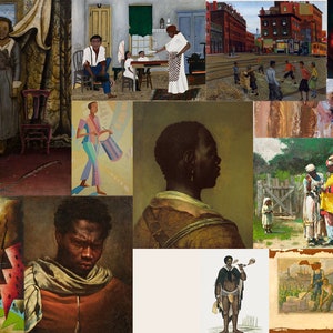 African Paintings HQ Printable POC Oil Afrikaanse Men Women Children ...