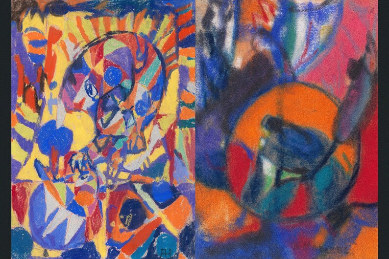 40 Adolf Holzel HQ Abstract Printable Colorful Paintings - Etsy