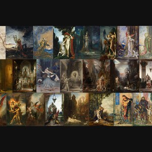 50+ Gustave Moreau HQ Goddess Feminin Paintings Jupite/semele Oedipus ...