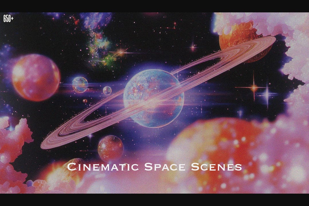 650+ Cinematic Space Scenes, HQ Printable Wallpapers Saturn Poster Wall ...