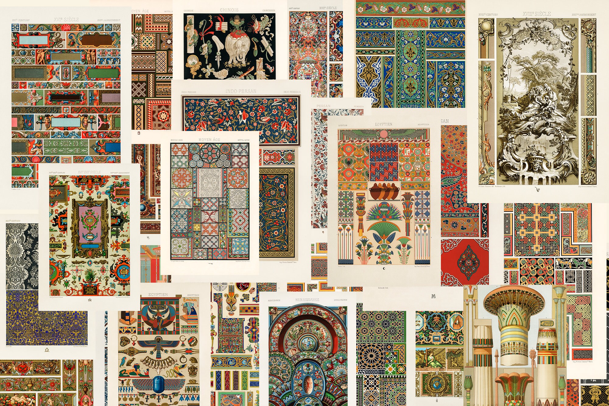 Albert Racinet HQ Pattern Illustrations, L'ornement Polychrome ...