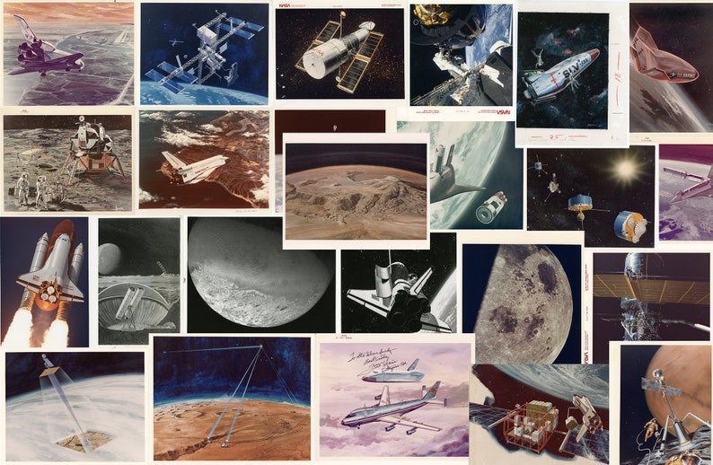 105 Vintage NASA Posters High Quality Printable Digital Apollo Scifi ...