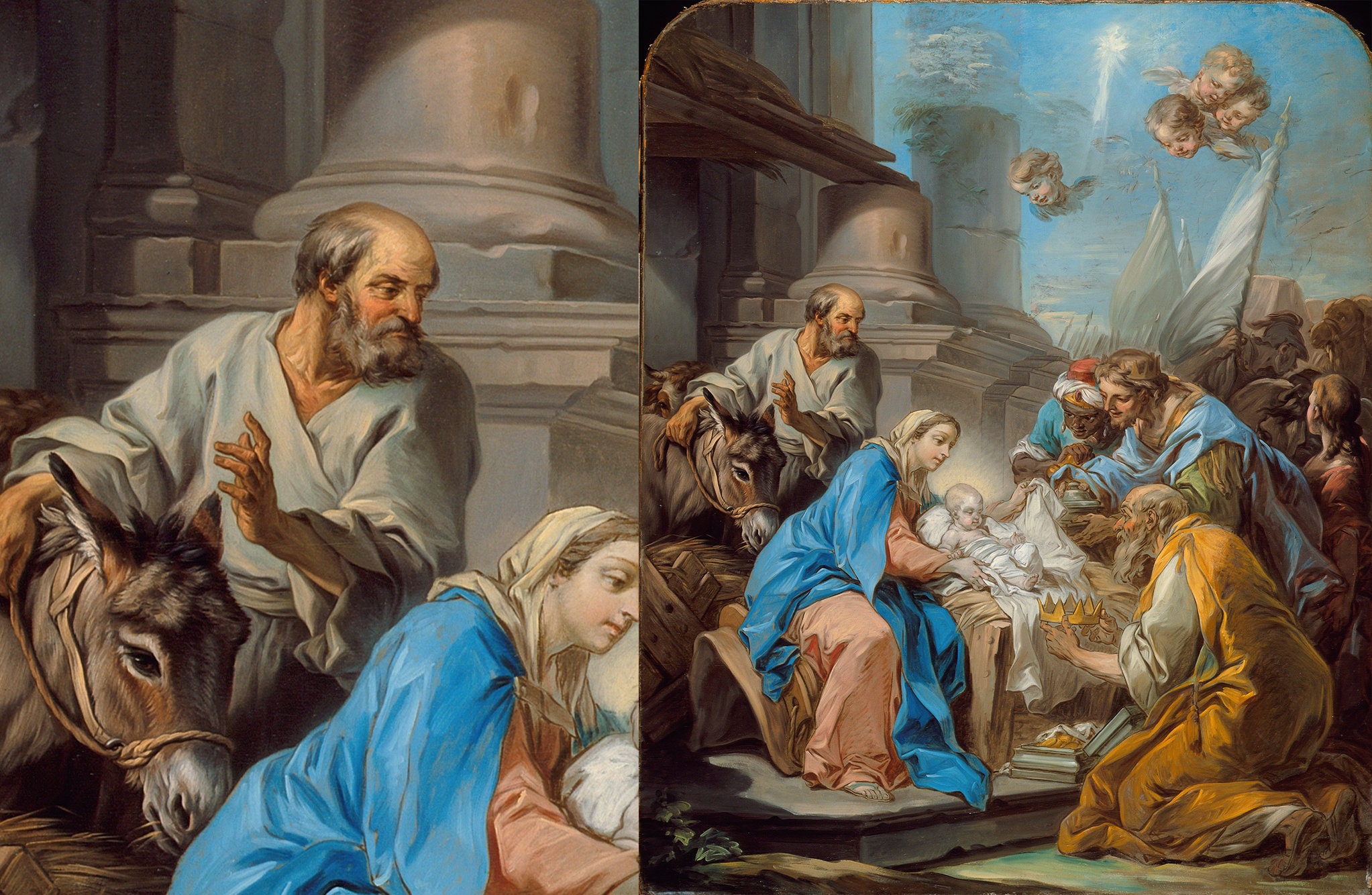 Charles-andré Van Loo Rare HQ Printable Paintings Religion Venus and ...