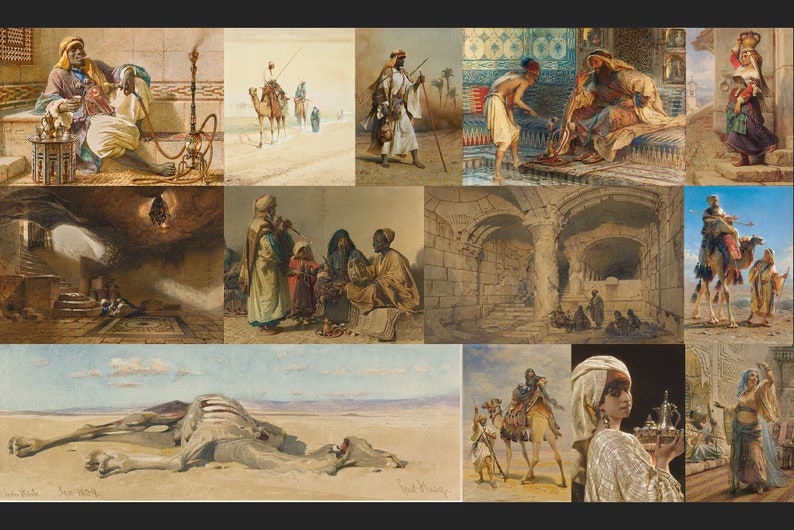 18 Carl Haag HQ Printable Paintings Arabian Egyption POC Roman - Etsy