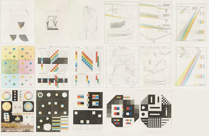 Johann Wolfgang Von Goethe Color Wheel HQ Printable Posters Vintage ...