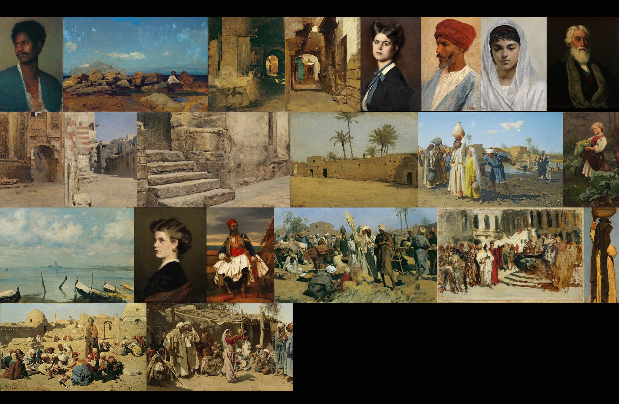 30+ Leopold Carl Müller HQ Printable Figurative Paintings African ...