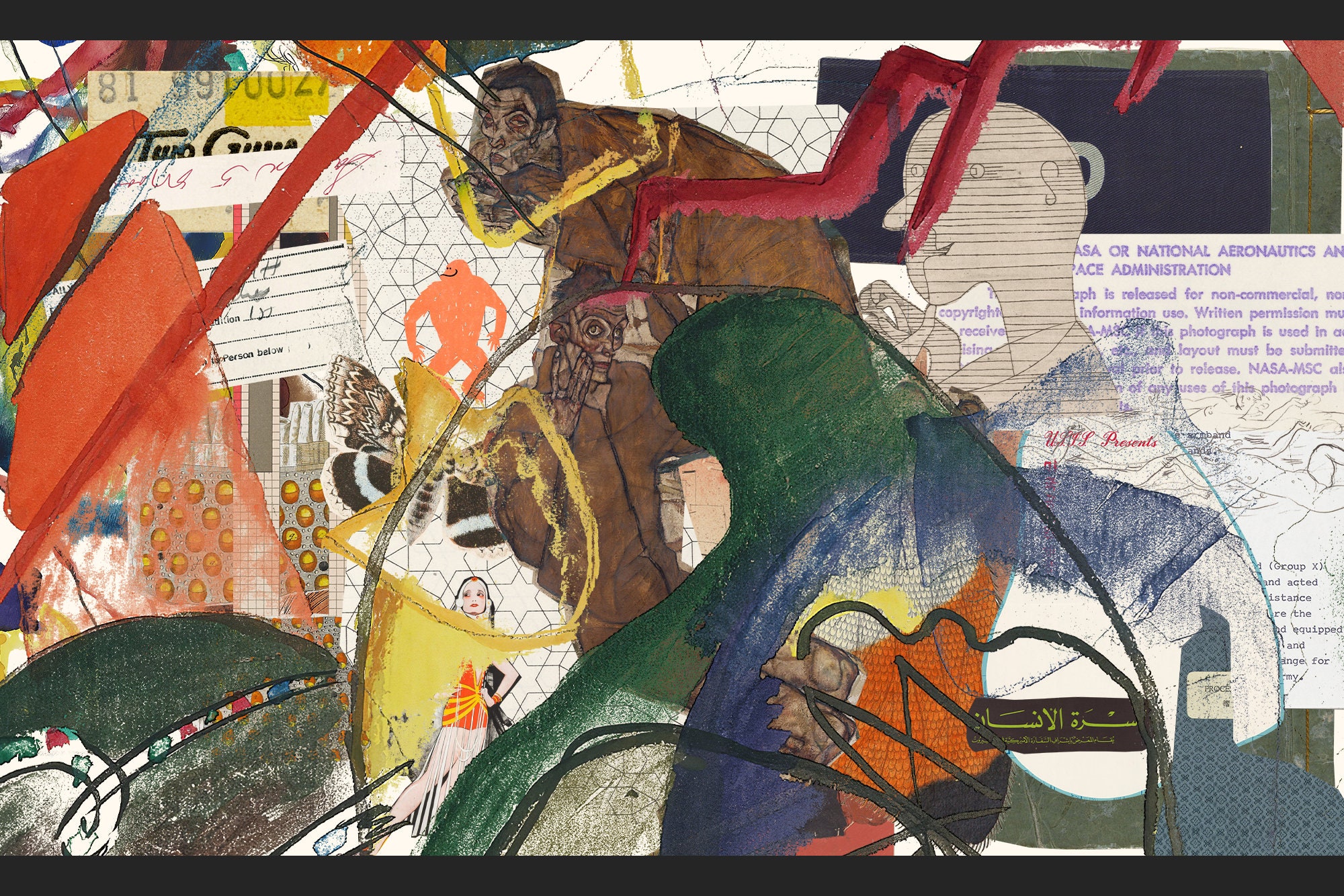 1000 Unorthodox Graphic Kit Colage Art Elements Neo-expressionism ...