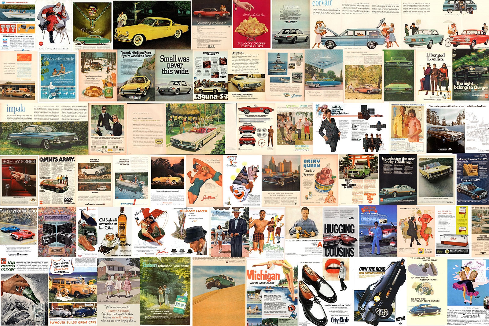 200+ Vintage American Ads Printable Retro Ephemera Posters ...