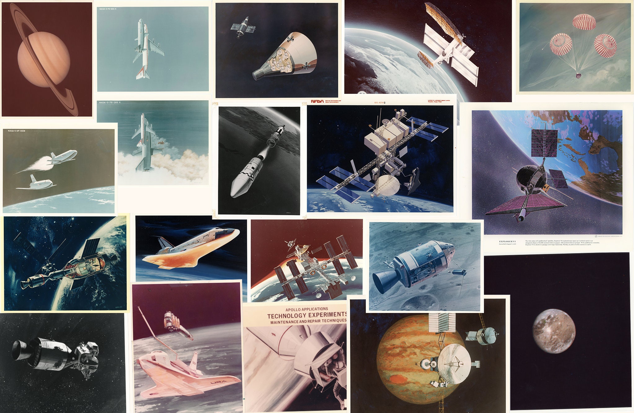 105 Vintage NASA Posters High Quality Printable Digital Apollo Scifi ...