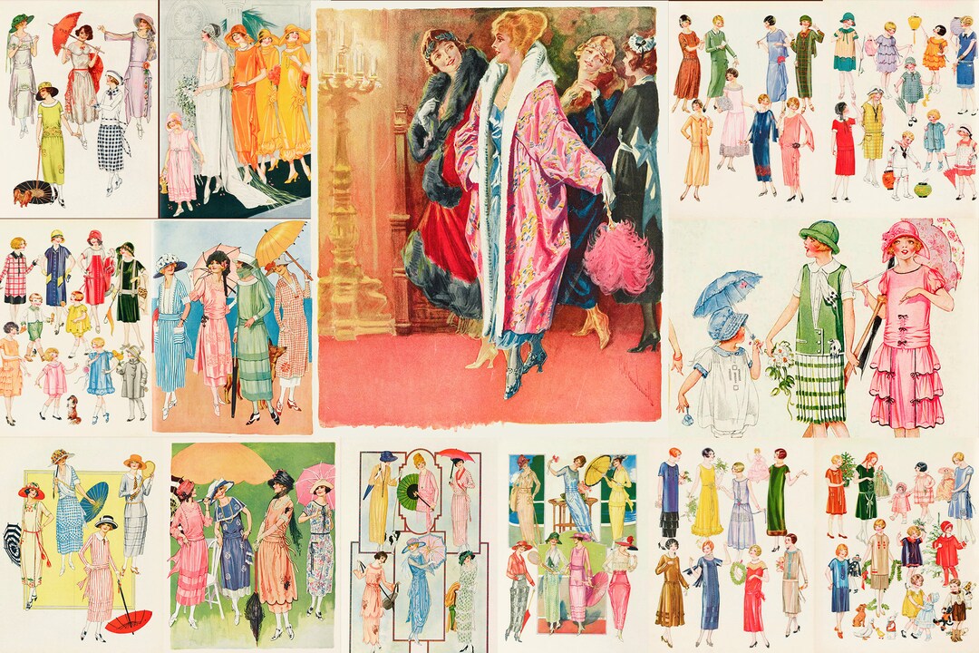 280+ 20s- Early 30s Day Dresses HQ Printable Illustration Fashion ...