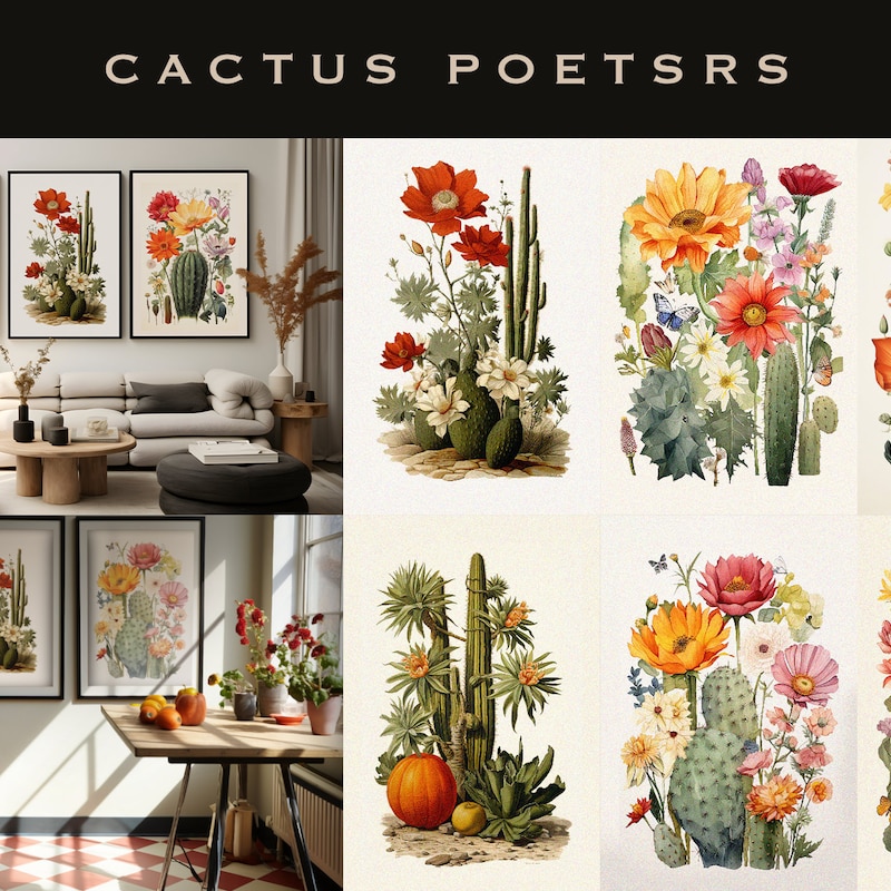 Cactus Poster - Etsy