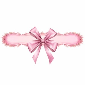 12 Pink Ornate Clipart, Coquette, Watercolors Labels, Soft Pastel Pink ...