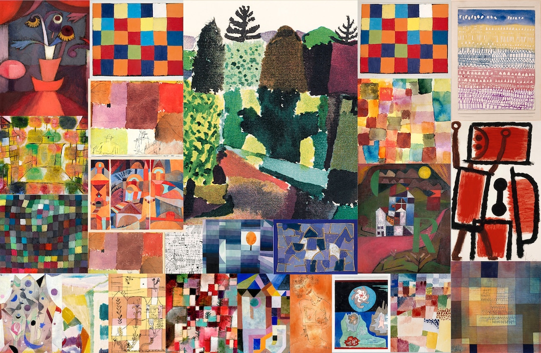 160+ Paul Klee HQ Printable Abstract Illustrations Geometric Painting ...