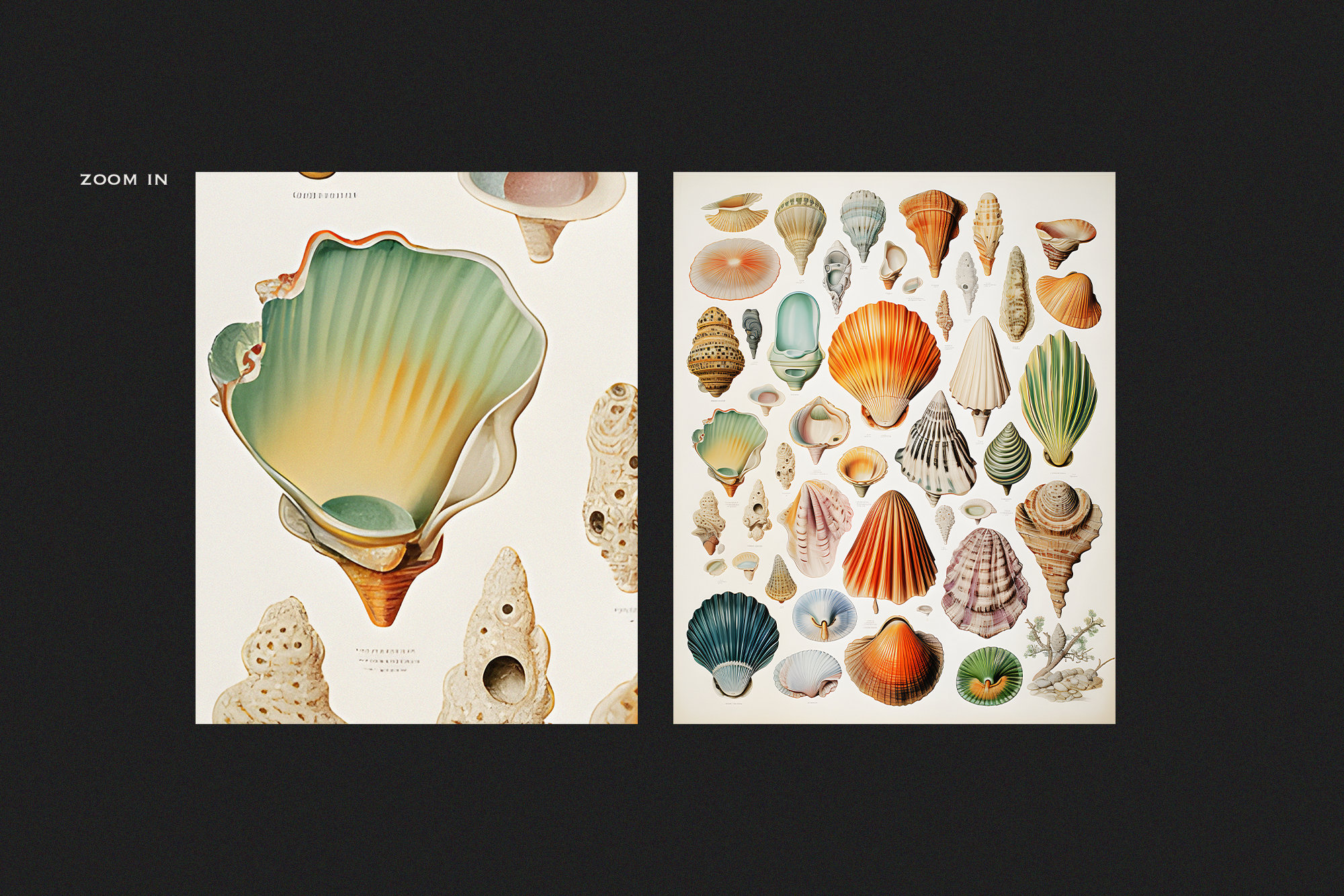 20 Old School Seashell Posters - Vintage Drawings Inspired by ARTHUR ...