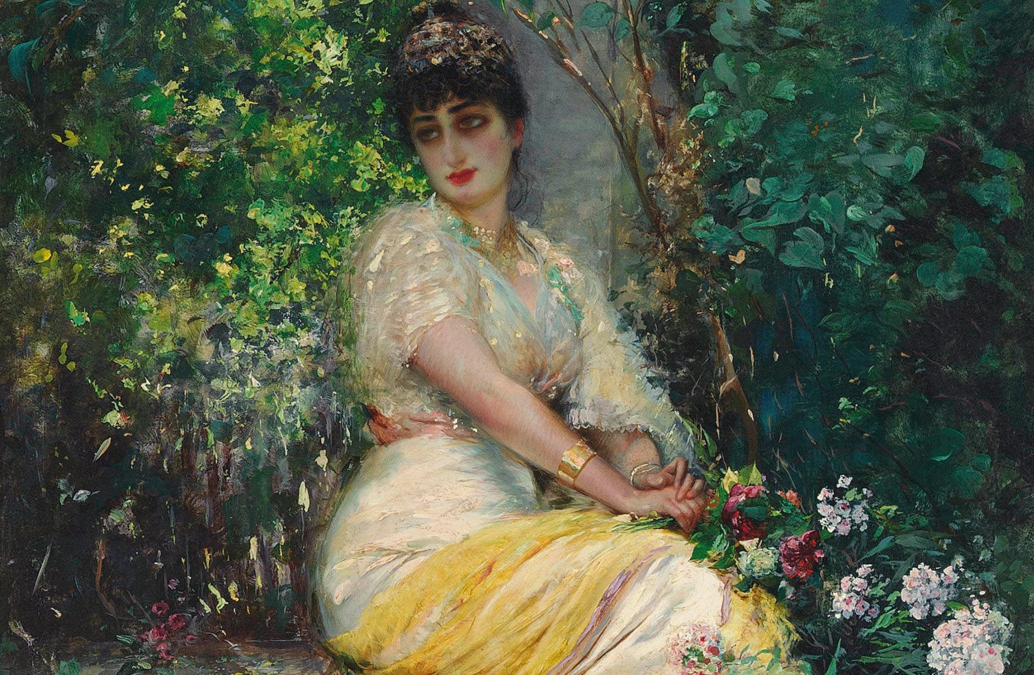 Édouard Frédéric Wilhelm Richter HQ Printable Oil Paintings Harem ...