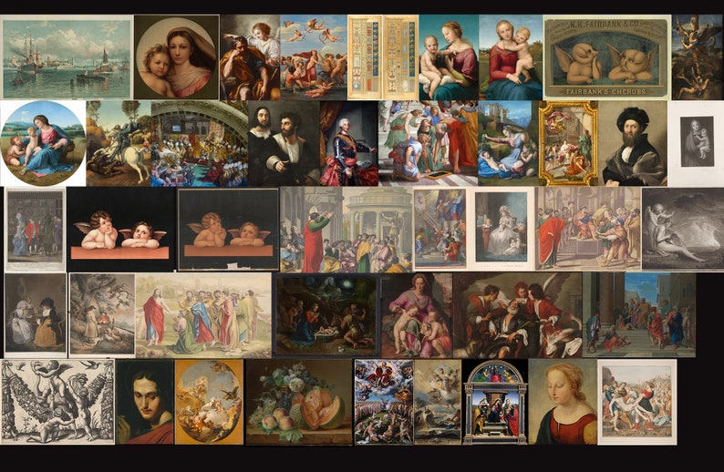 90 Raffaello Sanzio HQ druckbare berühmte Gemälde Raphael - Etsy.de