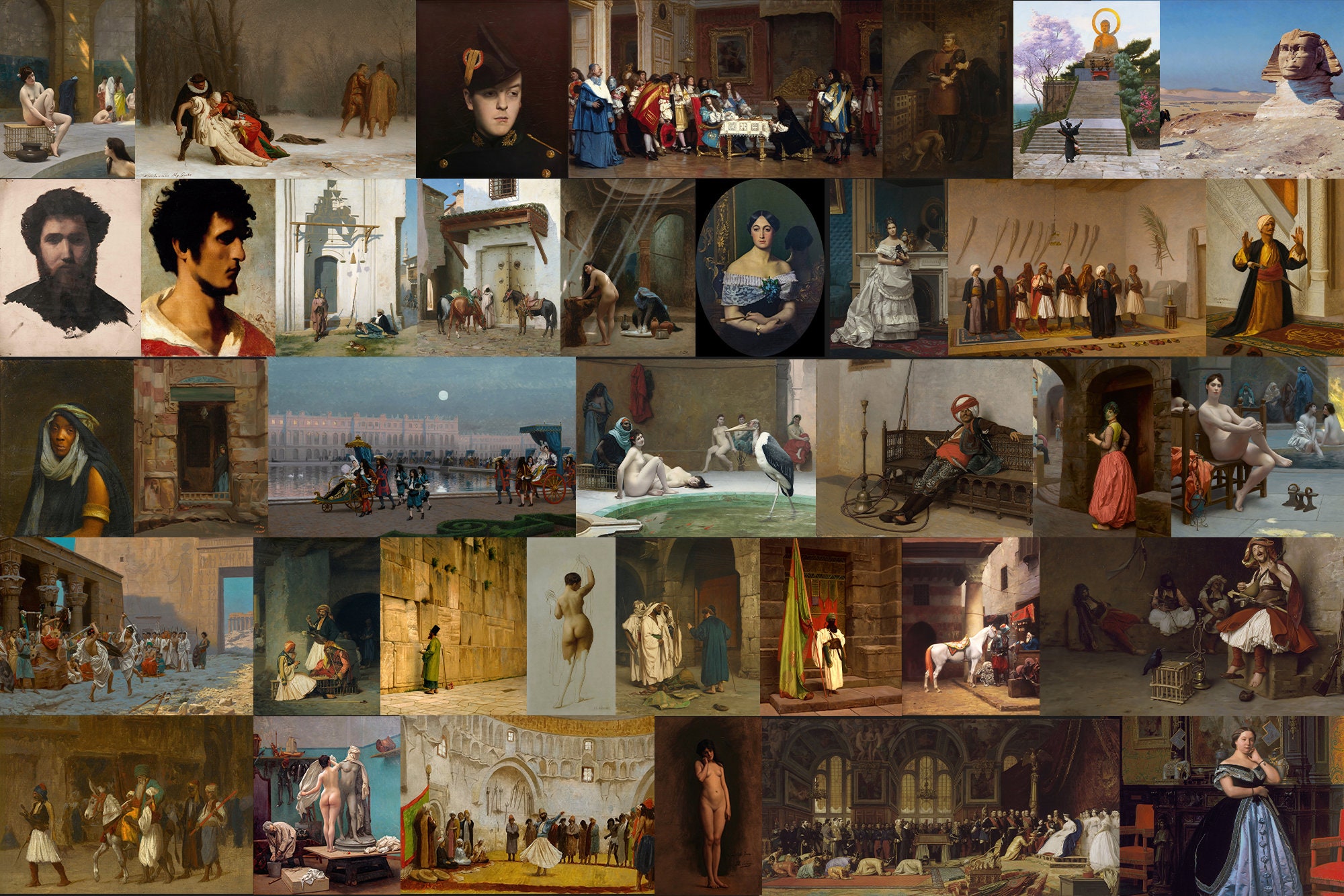 170+ Jean-léon Gérôme HQ Printable Paintings POC Nude Women Arabian ...