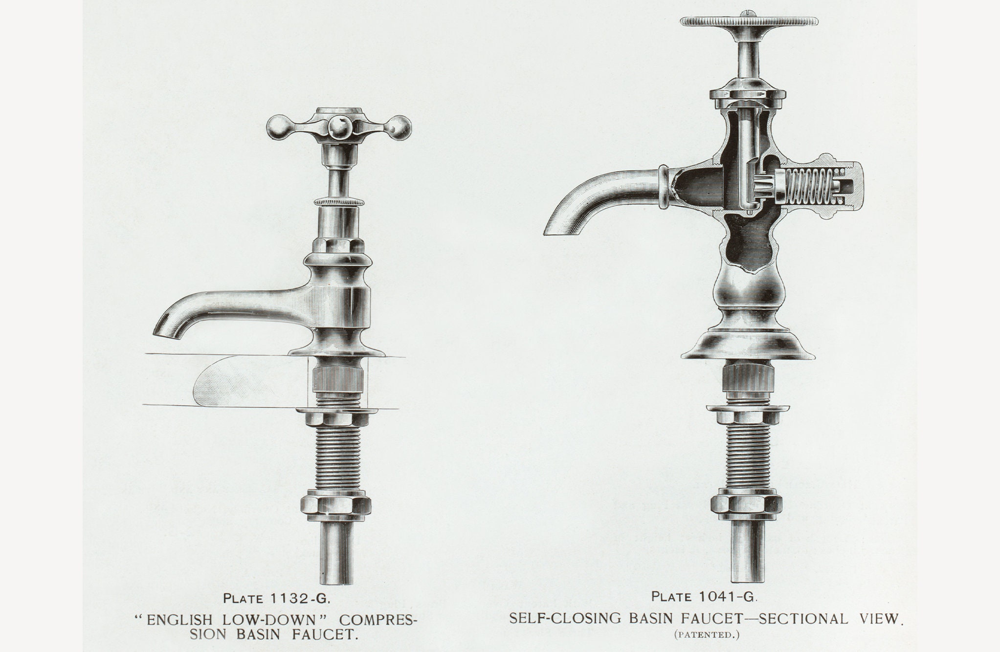 J.L. Mott Iron Works HQ Illustrations Vintage Plumber Bathroom - Etsy