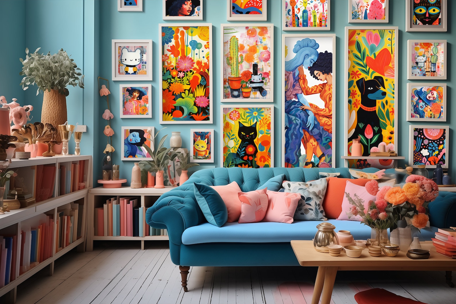 90+ Maximalist Gallery Wall Posters, HQ, Printable, Paintings ...