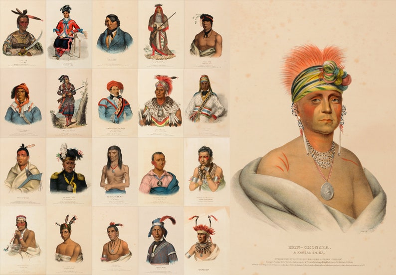 History of the Indian Tribes of North America 100+ HQ Printable Posters ...